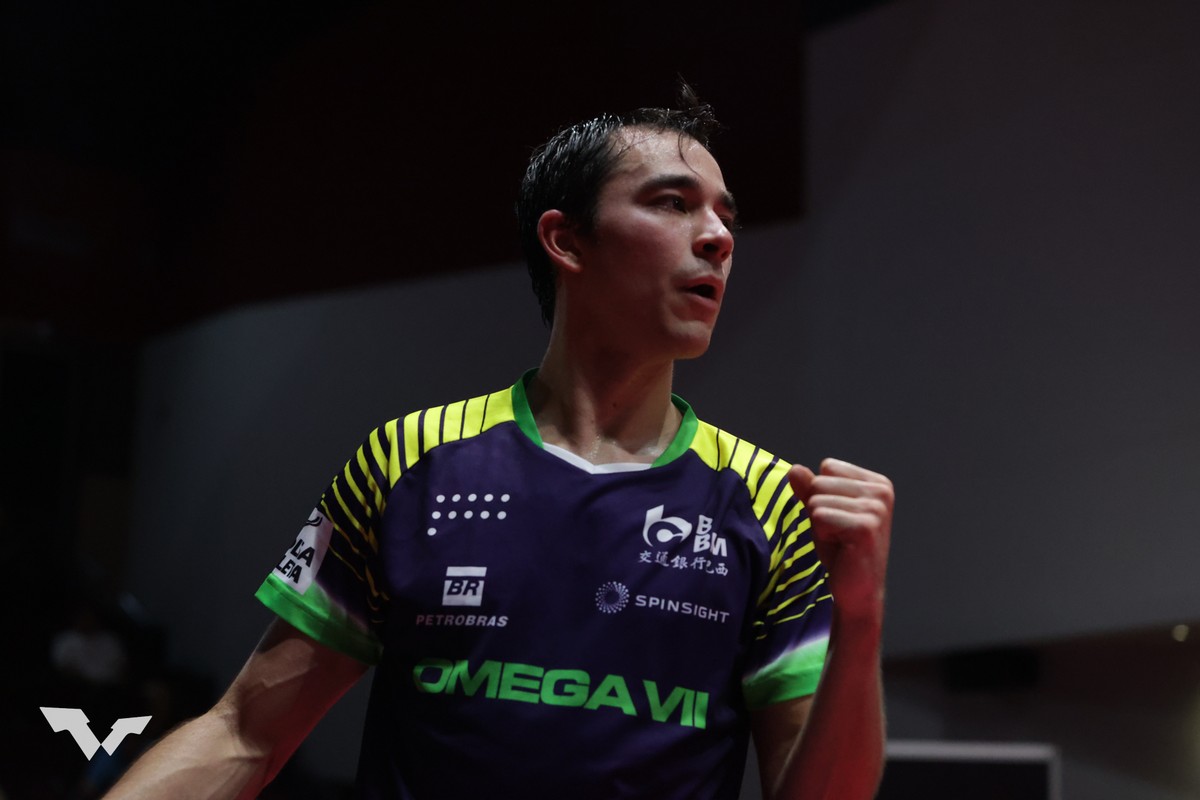 Hugo Calderano vence chinês e vai à semifinal do WTT de Doha | tênis de ...