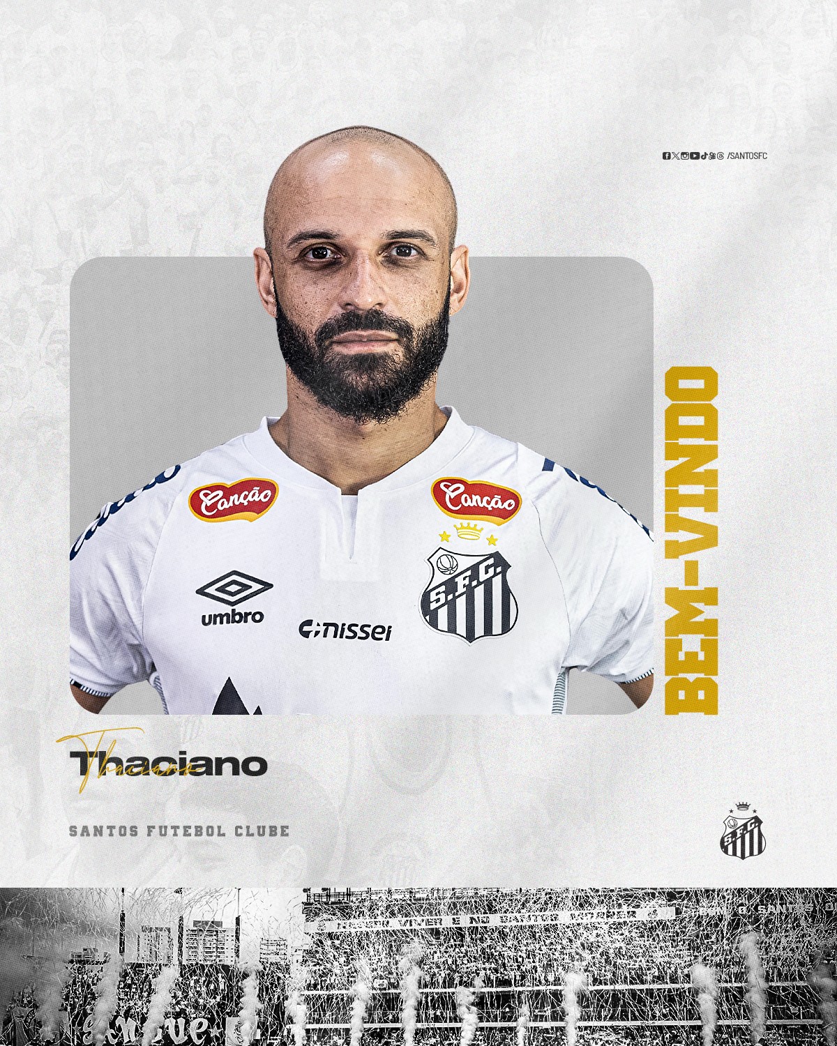 Santos anuncia contratação de Thaciano | Ge
