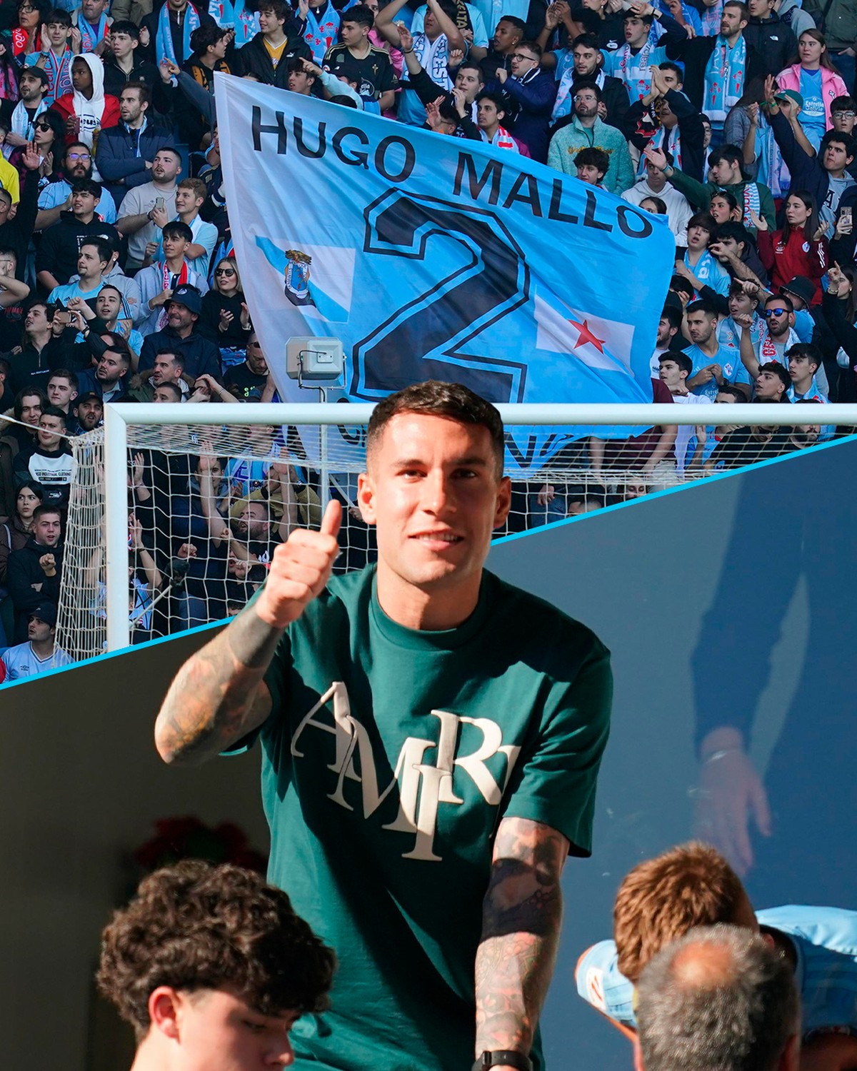 De férias do Inter, Hugo Mallo recebe homenagem de torcida do ex-clube ...