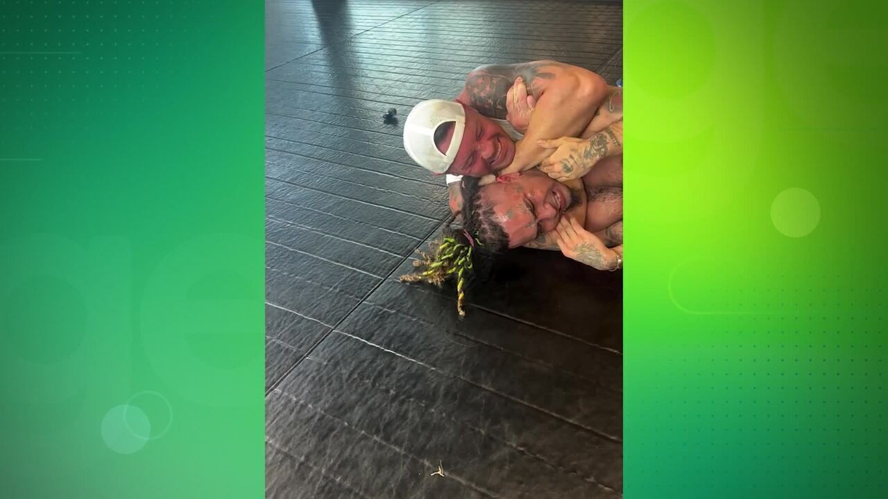 Colby Covington "apaga" rapper durante treino; veja vídeo | Ge