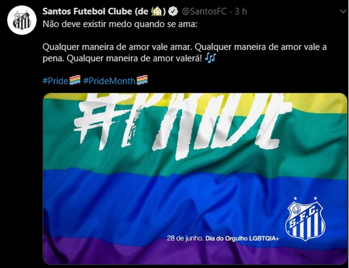 Grandes clubes paulistas se manifestam no Dia Internacional do Orgulho ...