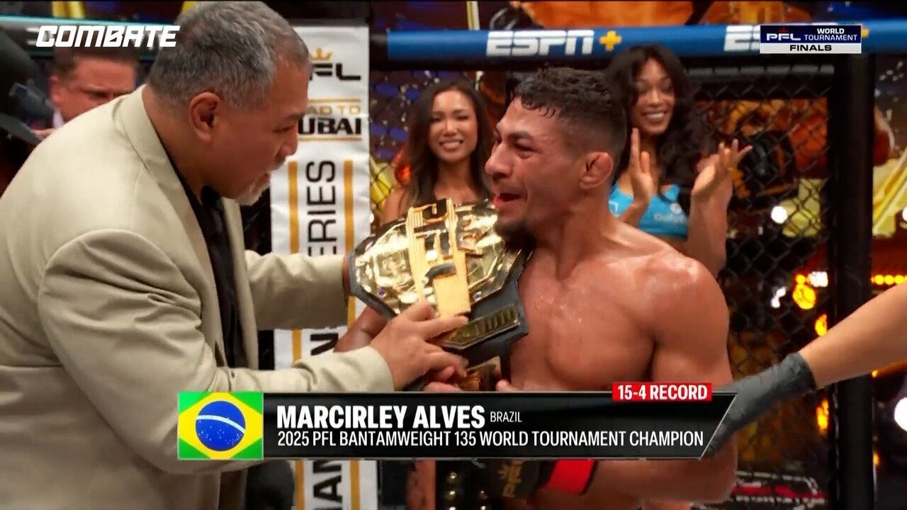 Marcirley Alves bate Justin Wetzell e se torna o primeiro brasileiro campeão peso-galo da PFL | Ge