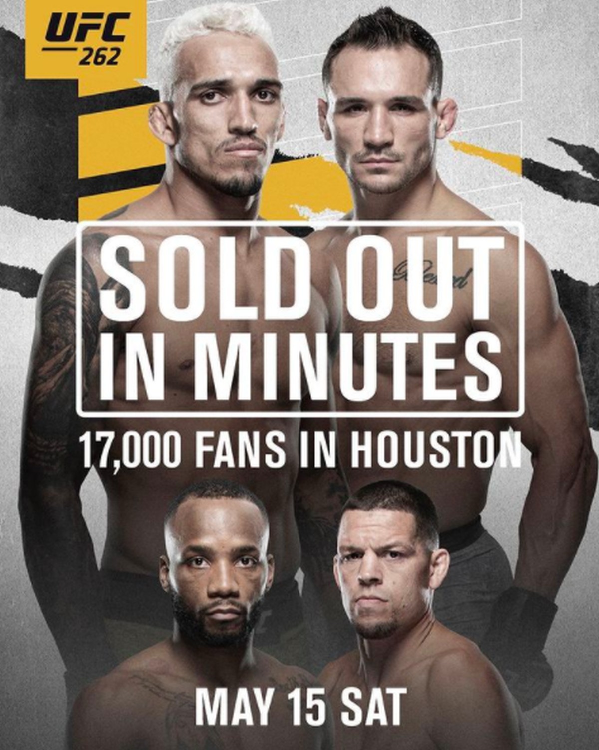 Ingressos para UFC 262: Do Bronx x Chandler estão esgotados, diz Dana ...