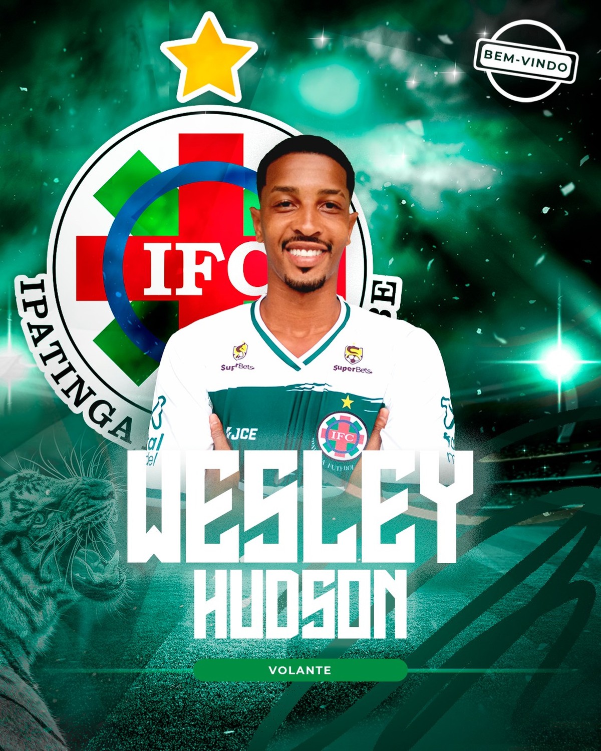 Ipatinga anuncia Wesley Hudson como novo reforço para a temporada ...