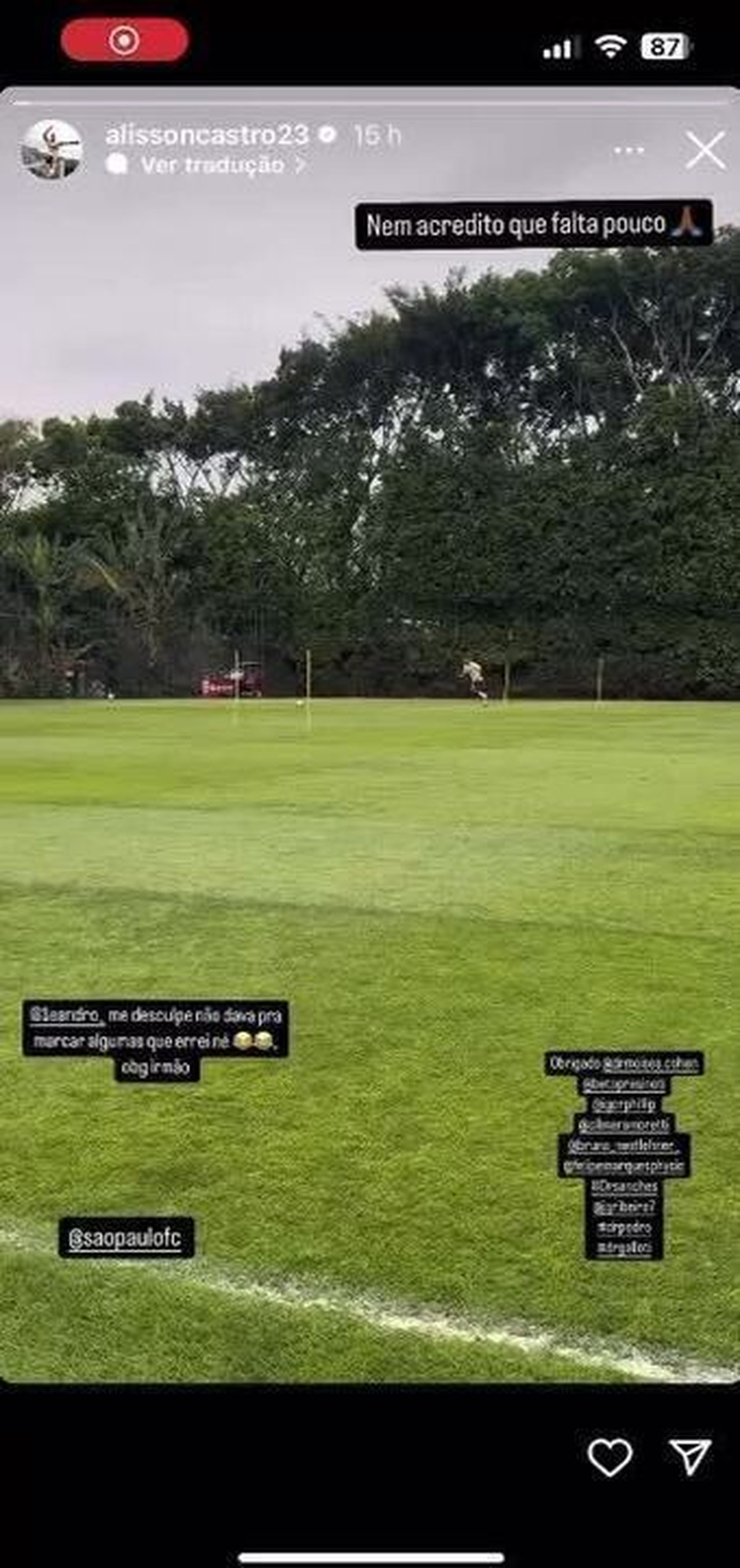 Na expectativa de voltar, Alisson tem novo contrato com o São Paulo ...