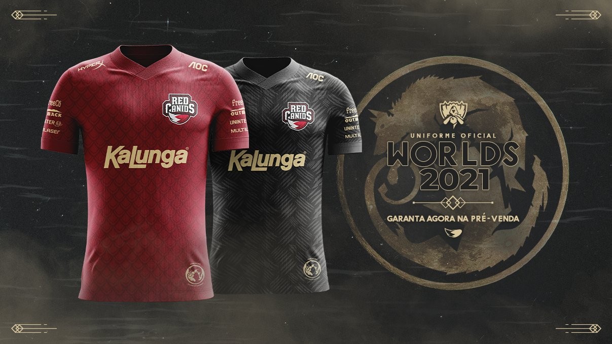 Worlds 2021: RED Canids revela camisa para Mundial de LoL