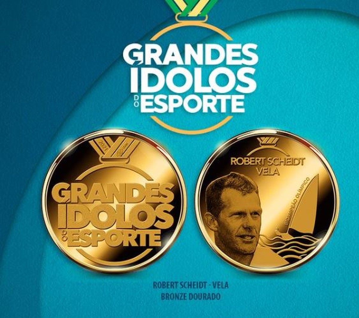 Robert Scheidt é o 1° homenageado em série de medalhas sobre ídolos do ...