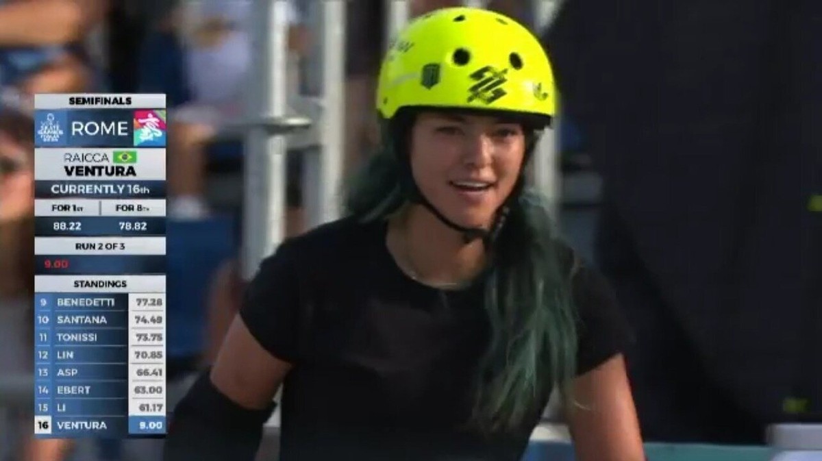 Raicca Ventura vai à final e busca medalha inédita no Mundial de skate ...