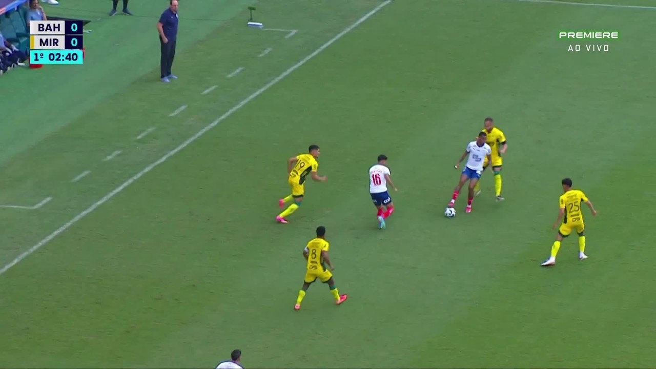 Bahia x Mirassol: Kanu sai machucado no início do jogo e preocupa | Ge