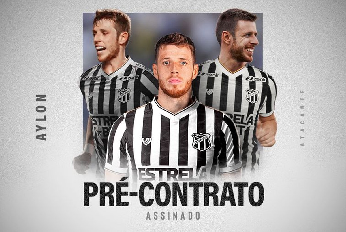Aylon assina pré-contrato com o Ceará para 2024 | ceará | ge